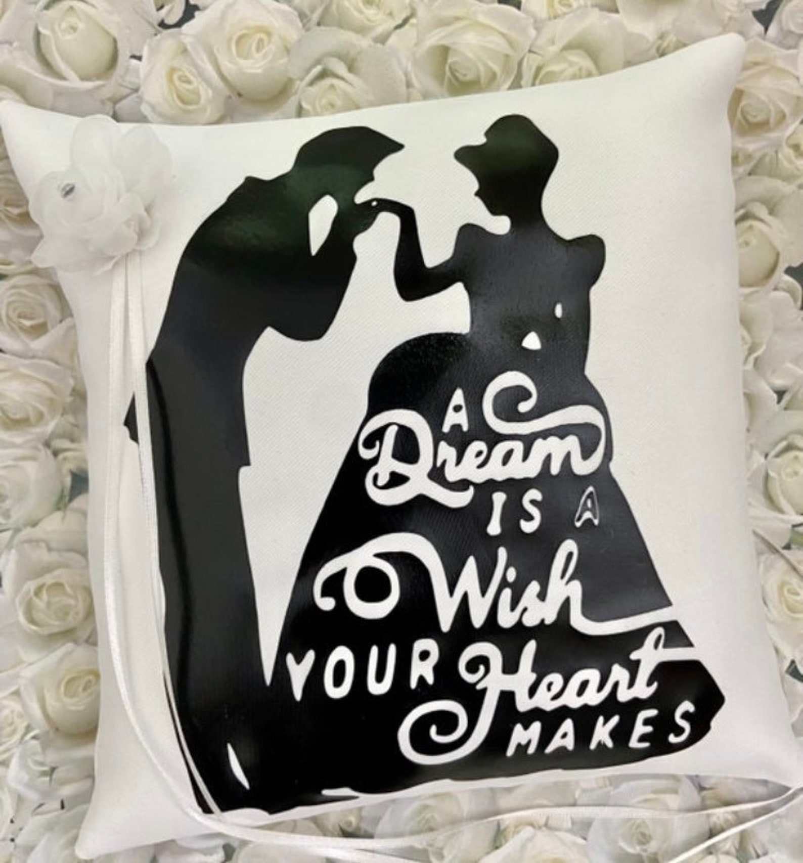 Cinderella Wedding Ring Pillow Card Box and Guest Book White - Etsy