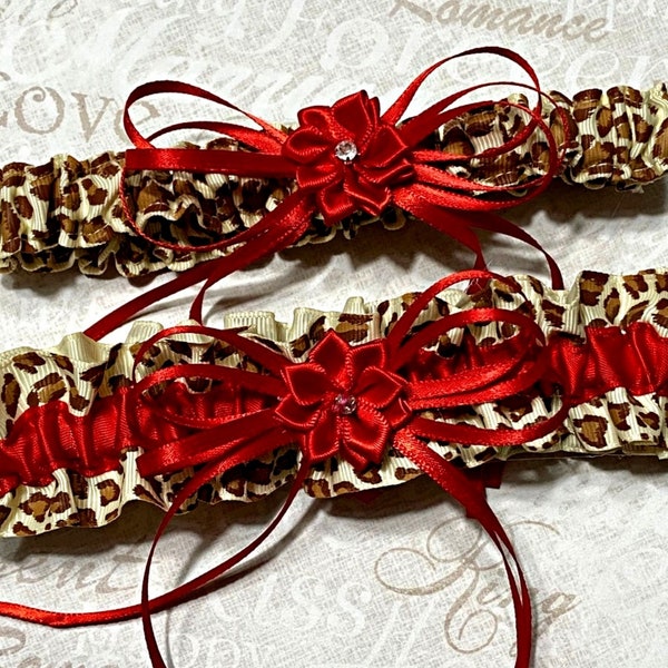 Red Bridal Garter - Etsy