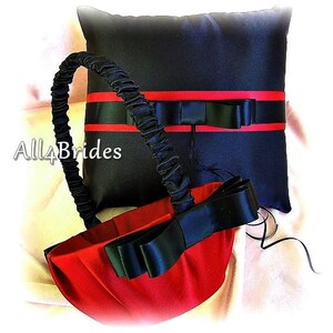 Red and Black Wedding Bridal Leg Garter Set. - Etsy