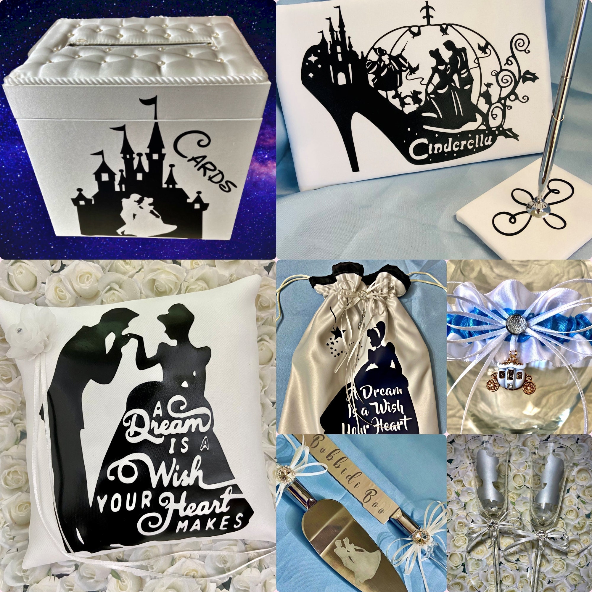Cinderella Wedding Gift Boxes Personalised Flower Girl Bridesmaid