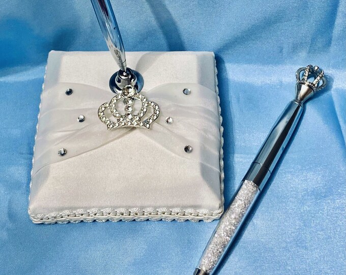 Princess Crown Guest Book Pen Set, Princess Wedding Pen Set - Etsy