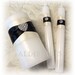 Wedding Ceremony Unity Candle Set Black and White Weddings - Etsy
