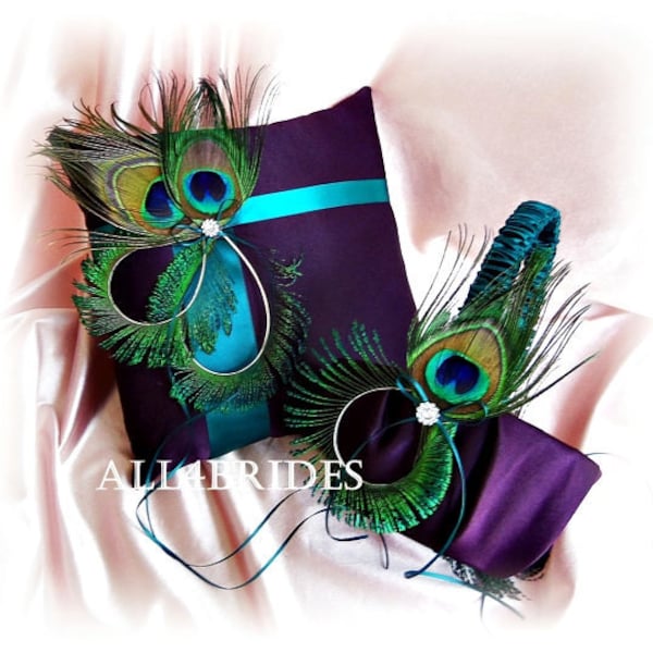 Purple Teal Peacock - Etsy