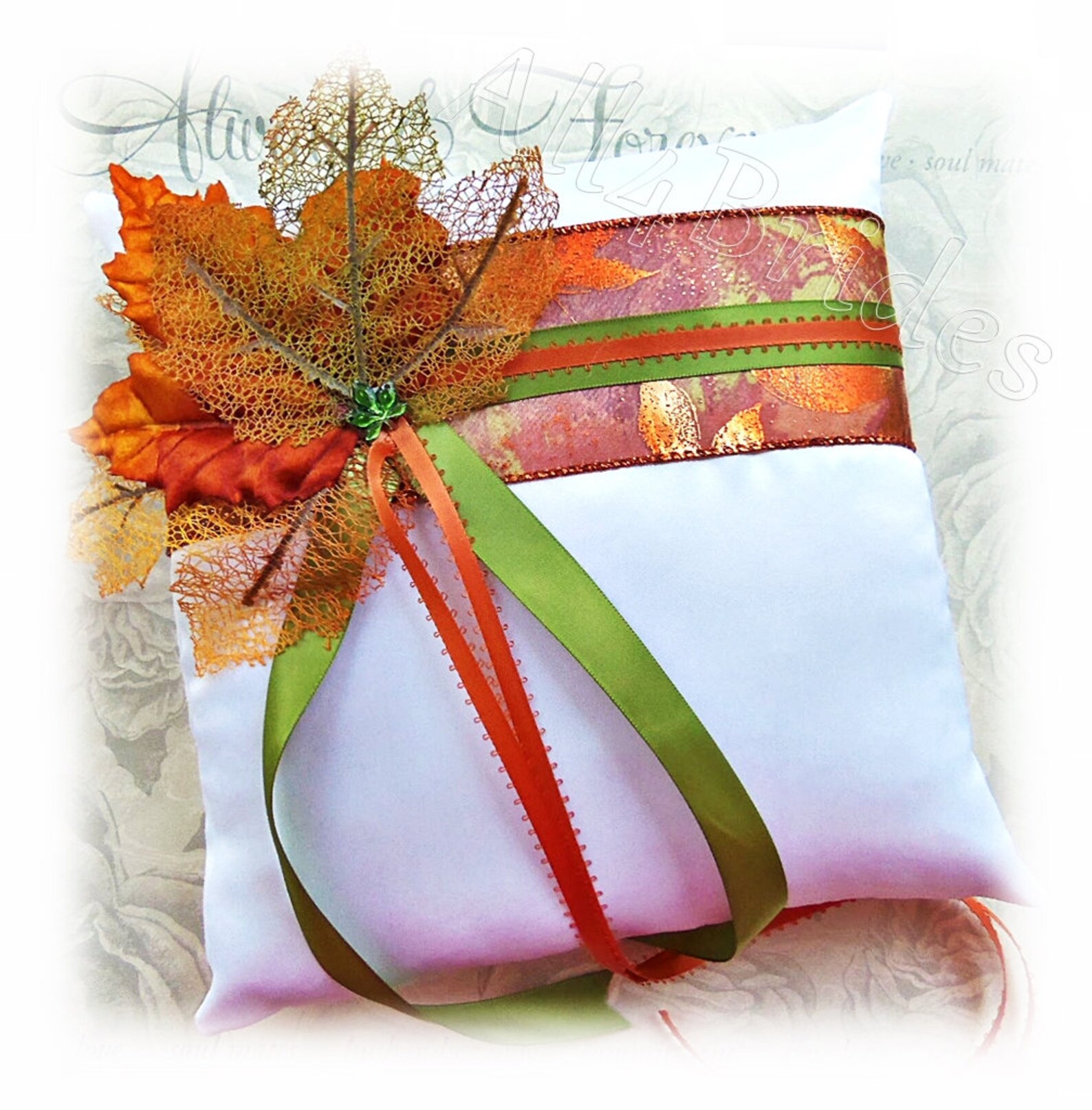 Fall Leaves Wedding Bridal Leg Garters Burgundy and Persimmon, Bridal ...