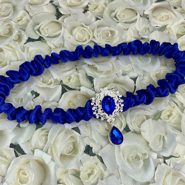 Royal Blue Garter - Etsy