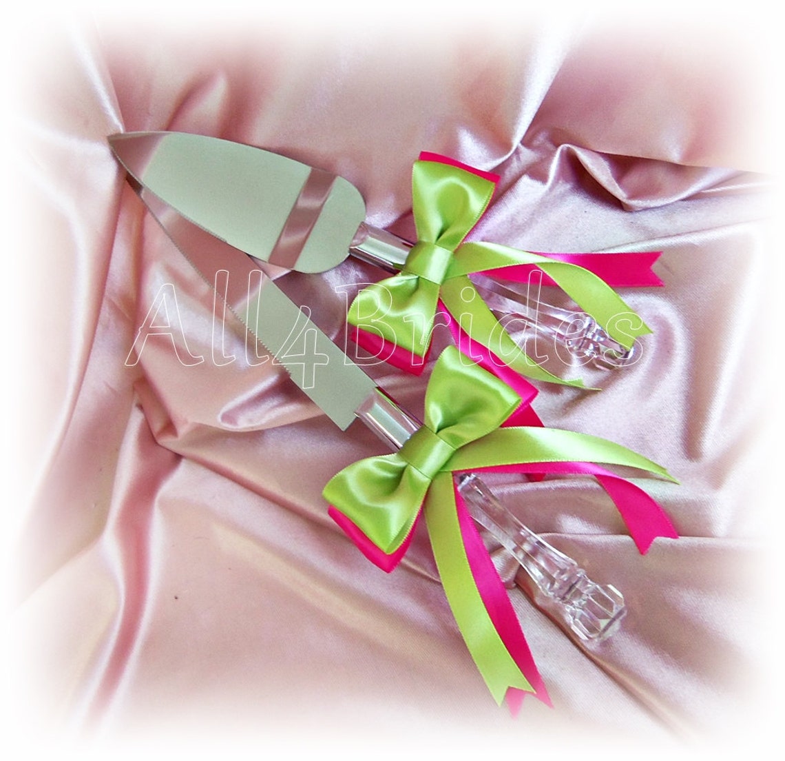 Wedding Guest Book Hot Pink And Lime Green Guest Book And Pen Etsy