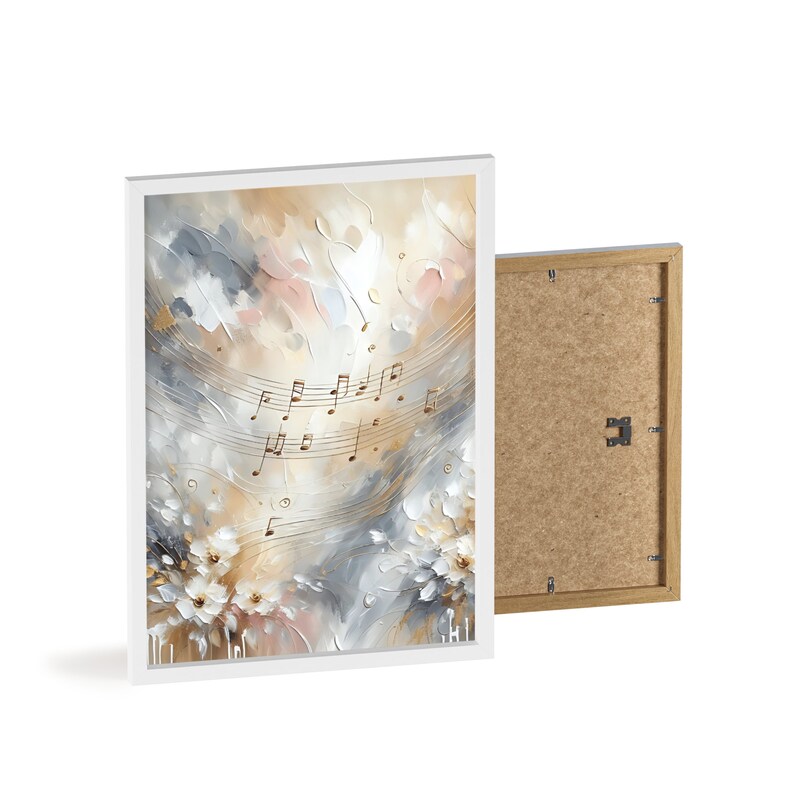 Music Note Posters, Music Room Wall Art, Abstract Art Print, Gift for ...