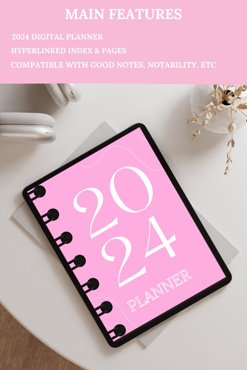 Digital Planner Template, Planner 2024, Canva Commercial Use Editable ...