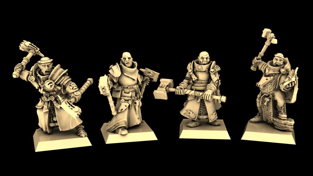 Empire War Priests Human Saint With War Hammers - Etsy