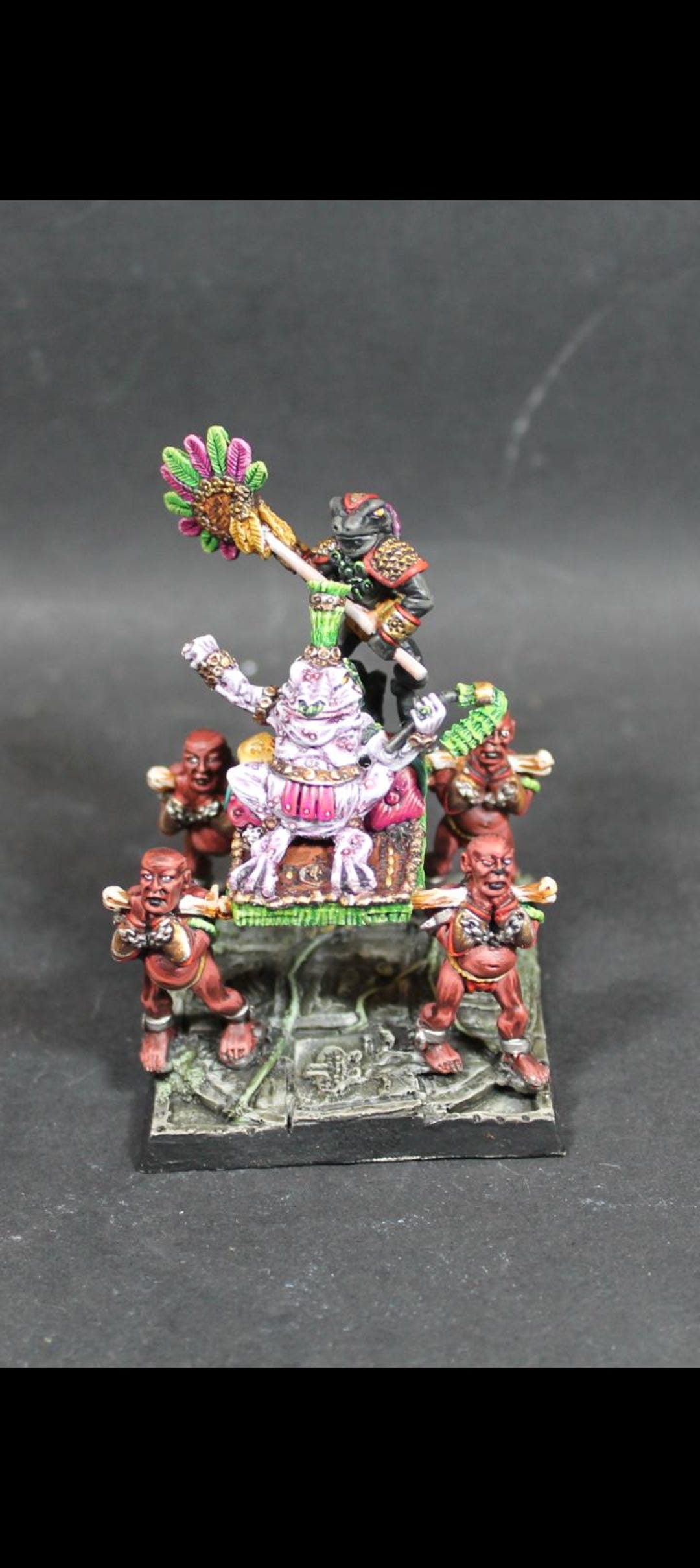 Warhammer Oldhammer Slann Slanni With Slaves First Edition Pro Painted ...
