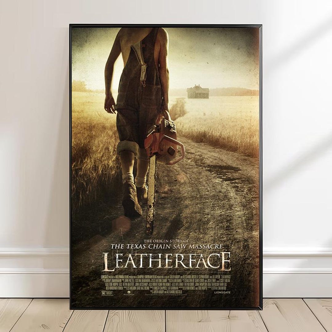 Leather Face Movie Poster, Vintage Movie Poster,home Decor,wall Art ...