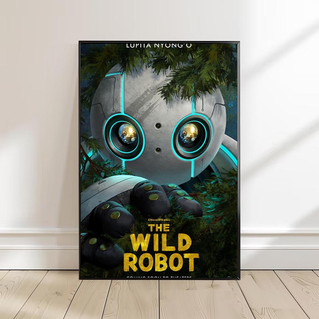 The Wild Robot Movie Poster, Vintage Movie Poster,home Decor,wall Art ...
