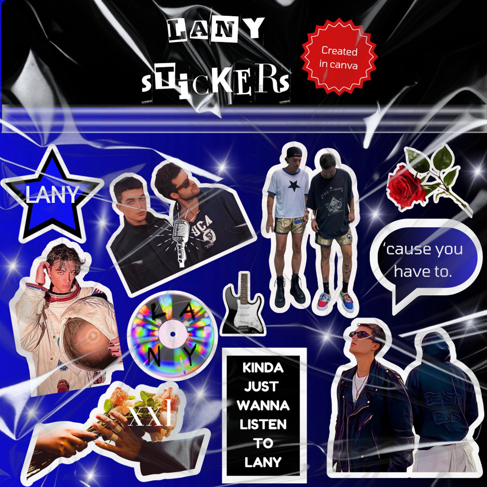 LANY Stickers a Beautiful Blur - Etsy
