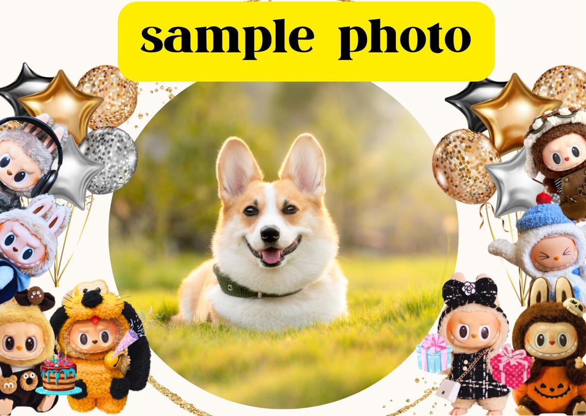 Labubu Birthday Card With Free Sticker. Customized Birthday Card - Etsy