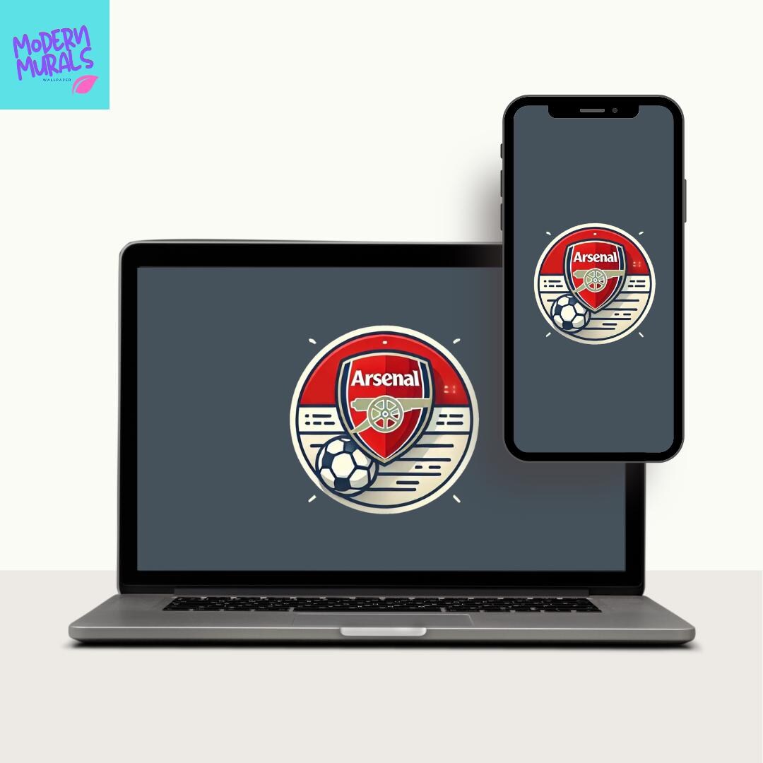Arsenal Themed Triple Digital Art Set for Phone, Tablet, and Computer ...