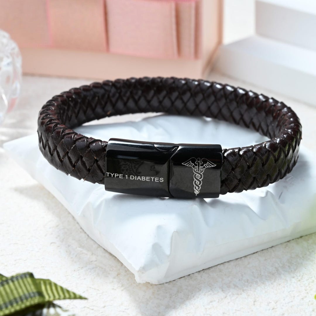 Custom Medic Alert Bracelet, Medic ID Bracelet for Men, Emergency ...