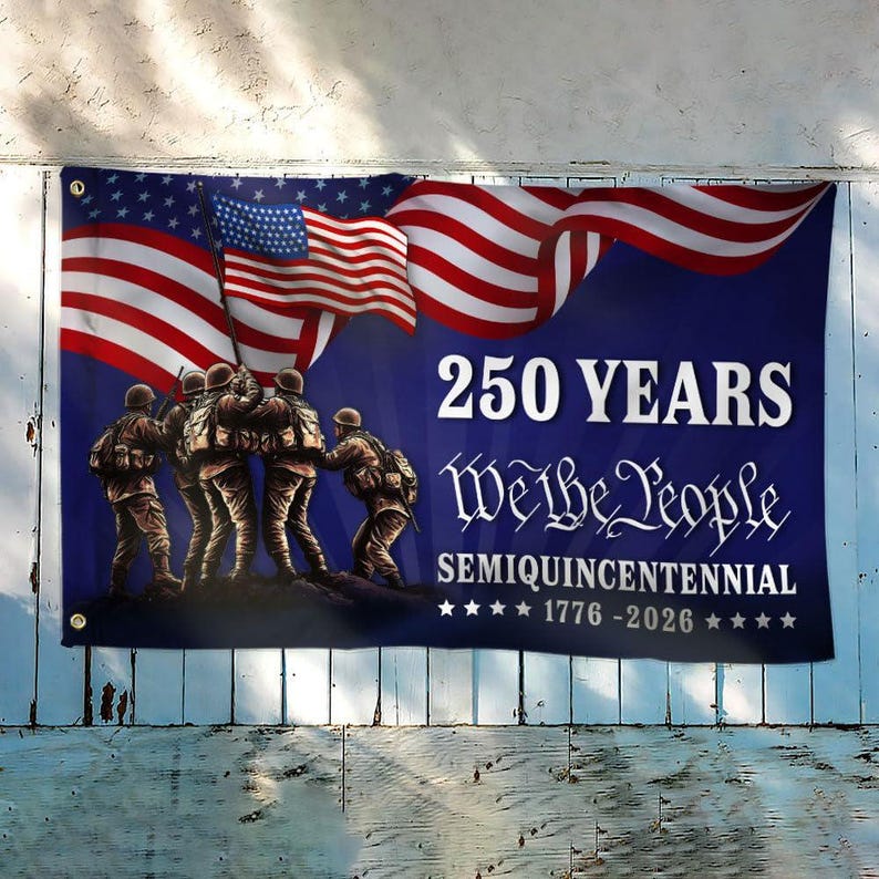 Double Sided 250 Years We the People Flag, 1776-2026 USA ...
