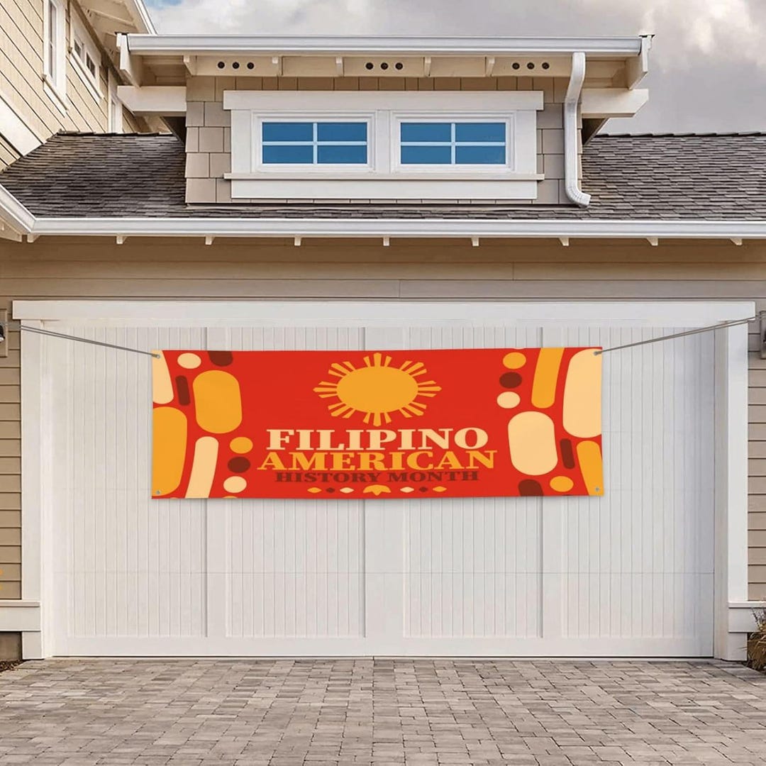 Filipino American Heritage Month Banner Decorations Porch Yard Signs ...
