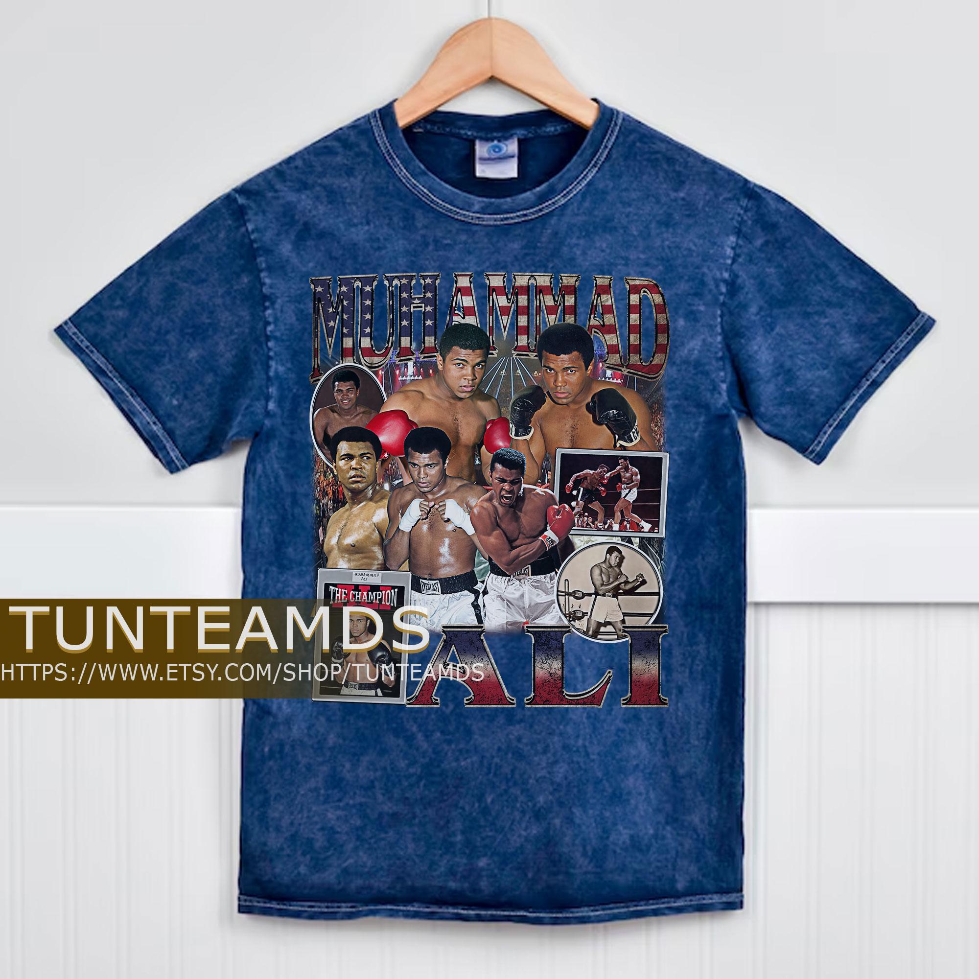 Retro Muhammad Ali Unisex Mineral Wash T-shirt ,vintage 80s Graphic ...