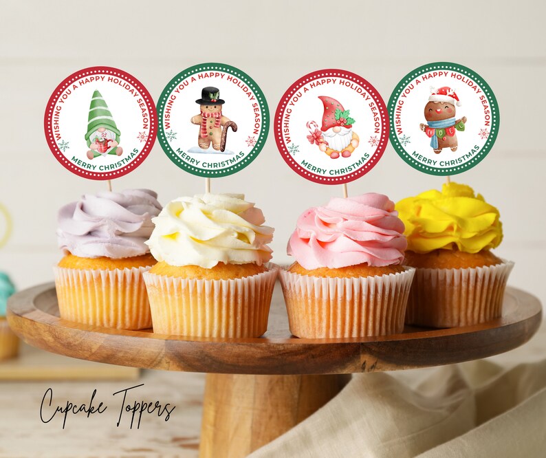 Printable Christmas Tags, Christmas Printable Stickers, Christmas ...