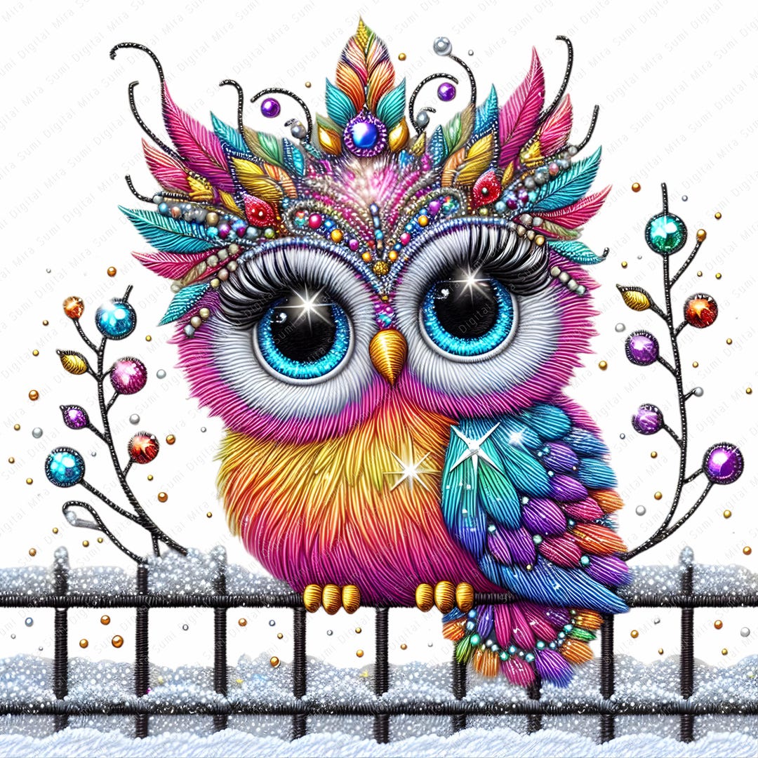 Owl Clipart, Woodland Animals Clip Art, Whimsical Junk Journal, Print ...