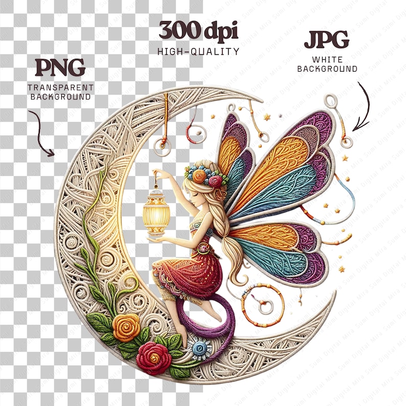 Fairy Gnome Clipart, Butterfly Clip Art, Birthday Decor, Whimsical Junk ...