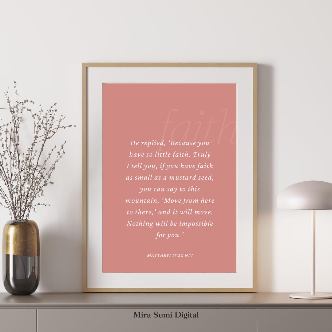 Bible Verse Boho Wall Art, Christian Home Decor, Bible Verse Poster ...