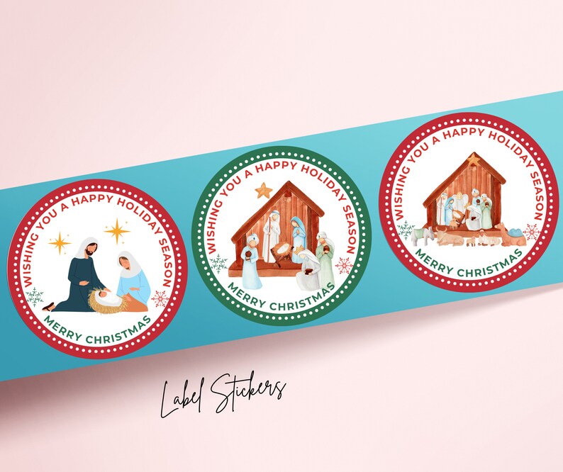 Printable Christmas Tags, Christmas Printable Stickers, Christmas ...