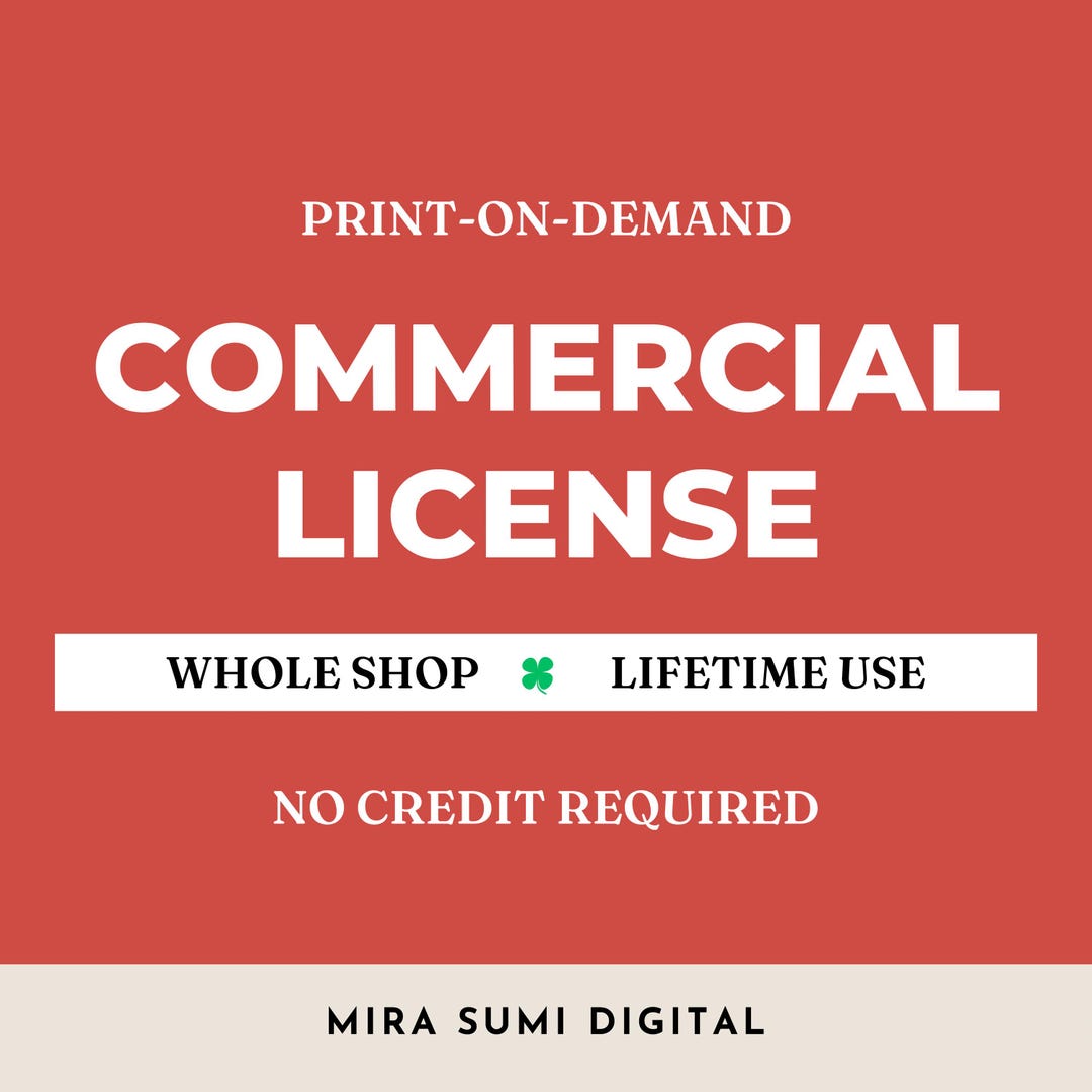 Commercial License, POD Commercial License, Commercial License Use ...
