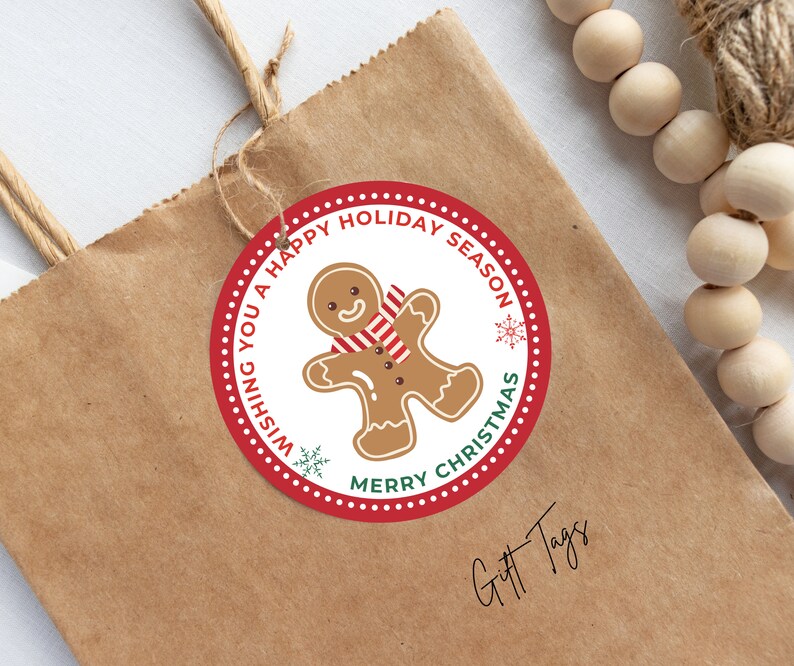Printable Christmas Tags, Christmas Printable Stickers, Christmas ...