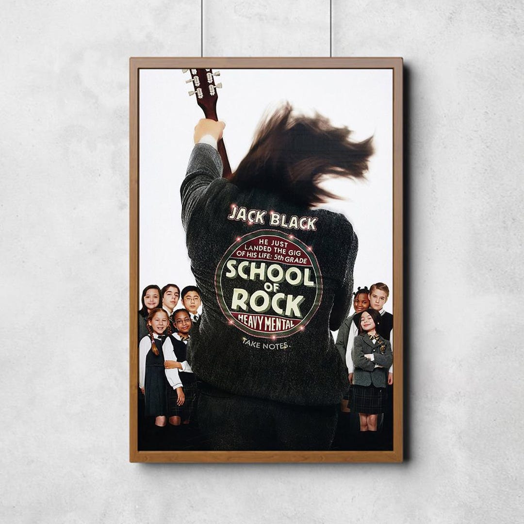 School of Rock Movie Poster Vintage Art Print Wall Art Room Decor ...