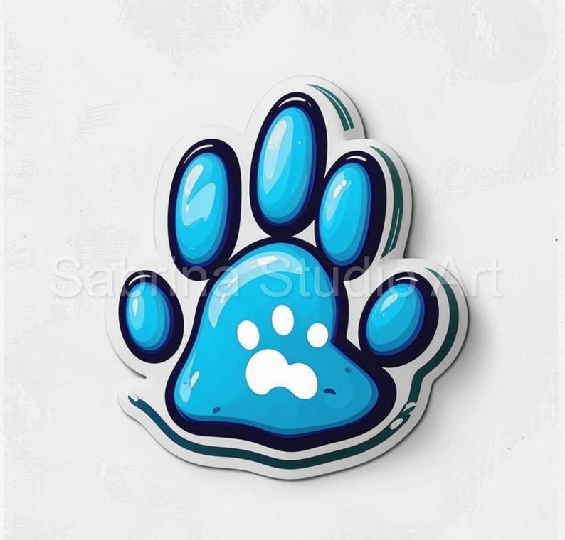 Bear Paw Stickers, Set, Set of Paws, Bear, Gnawing, Paw Png, Instant ...