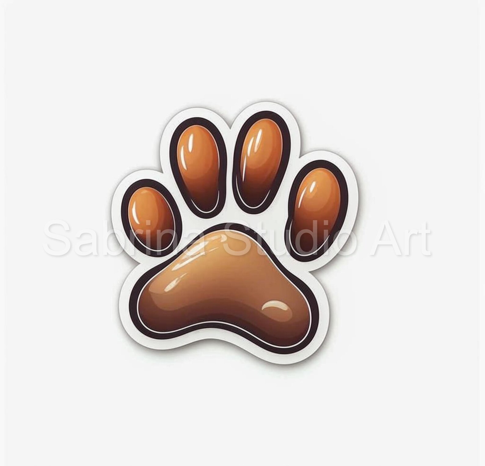 Bear Paw Stickers, Set, Set of Paws, Bear, Gnawing, Paw Png, Instant ...