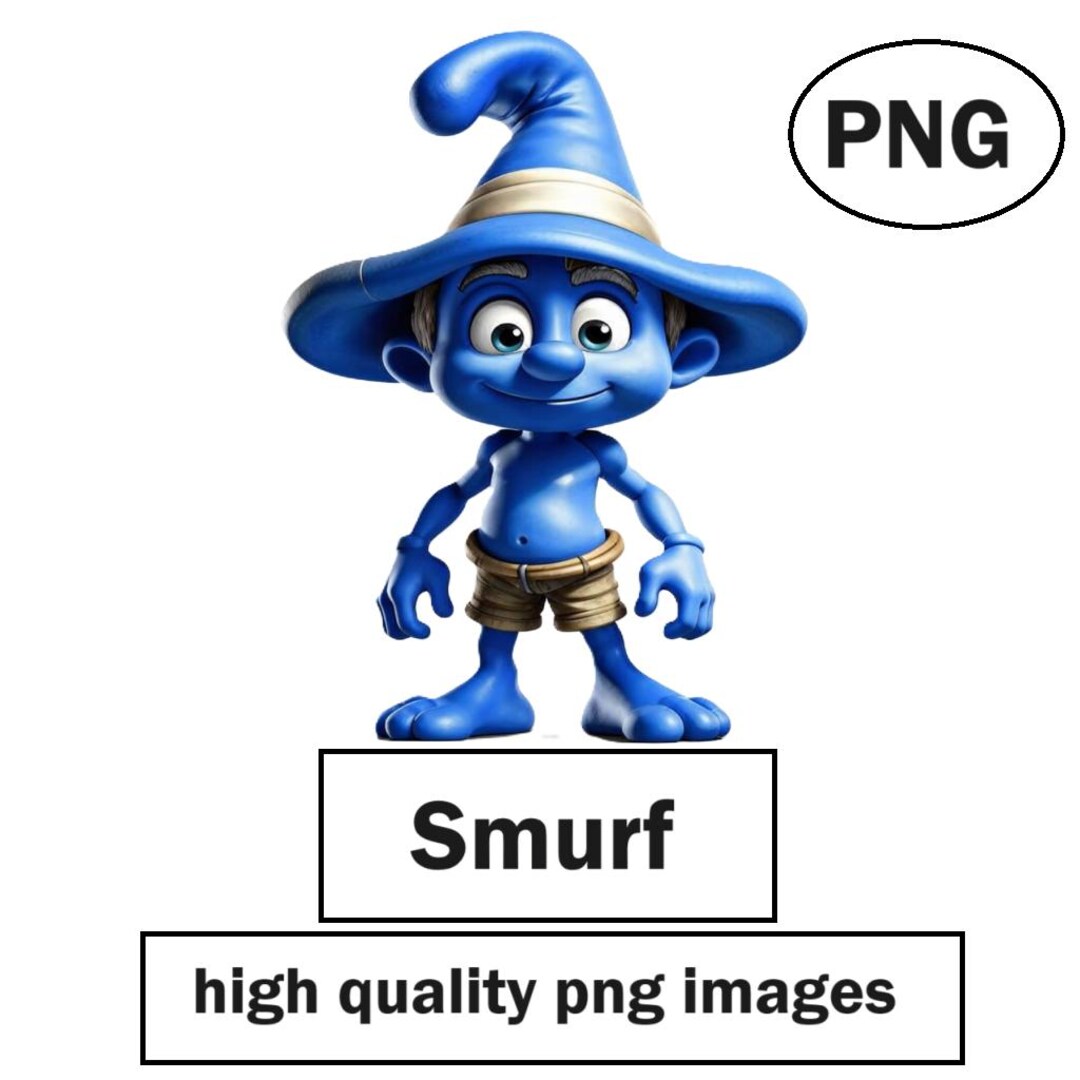 Smurf Clip Art ,blue Smurf ,smurf for Kids ,png Smurf ,cute Smurf ...