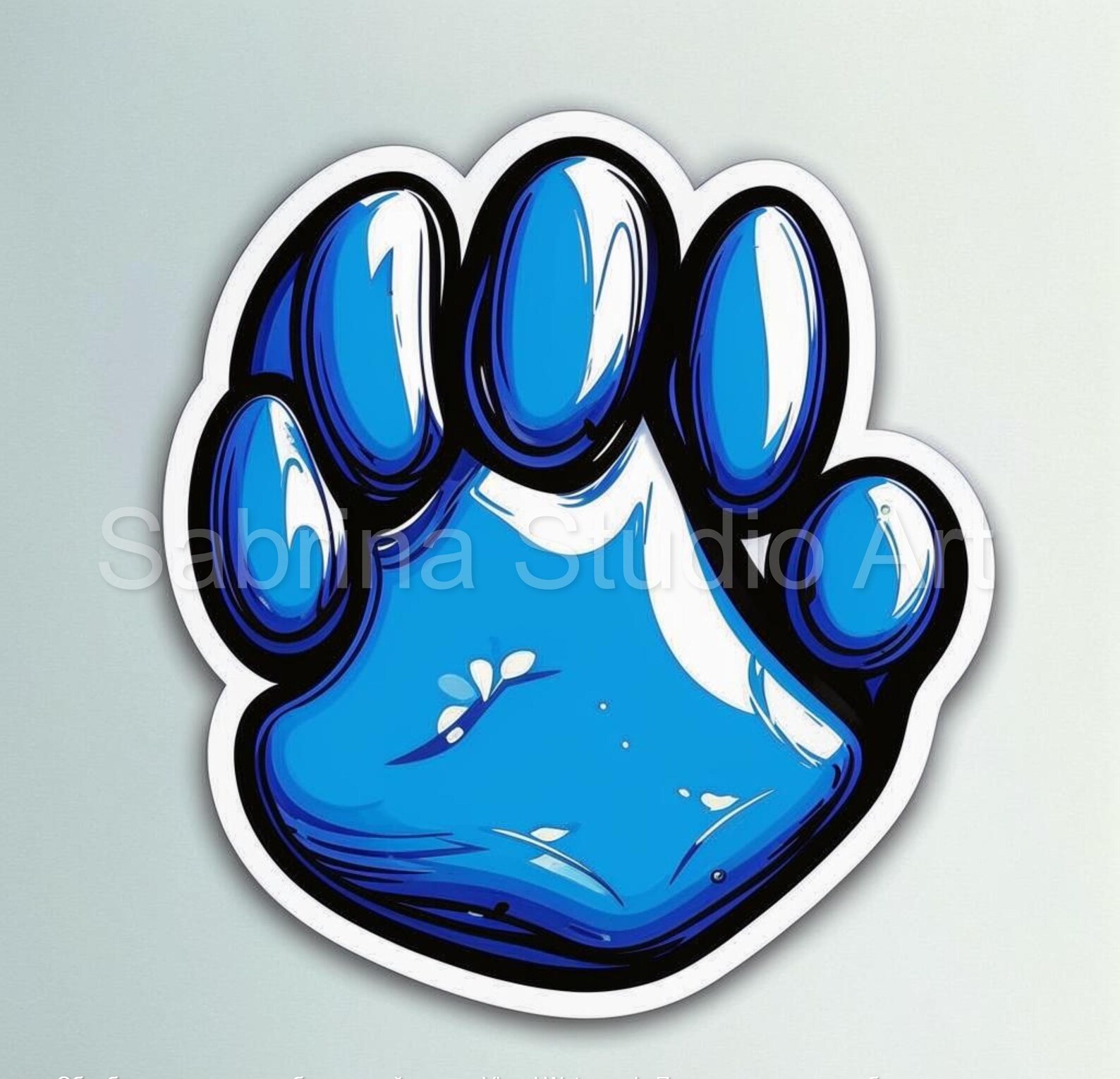 Bear Paw Stickers, Set, Set of Paws, Bear, Gnawing, Paw Png, Instant ...