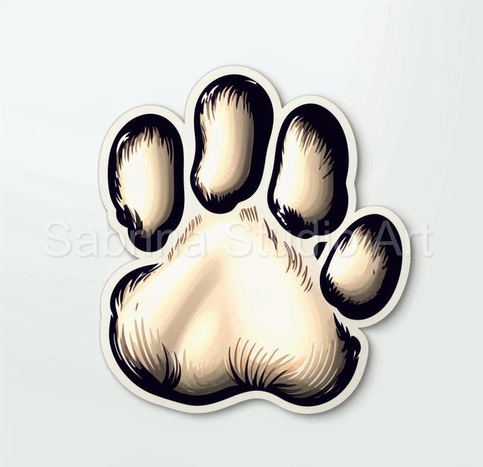 Bear Paw Stickers, Set, Set of Paws, Bear, Gnawing, Paw Png, Instant ...