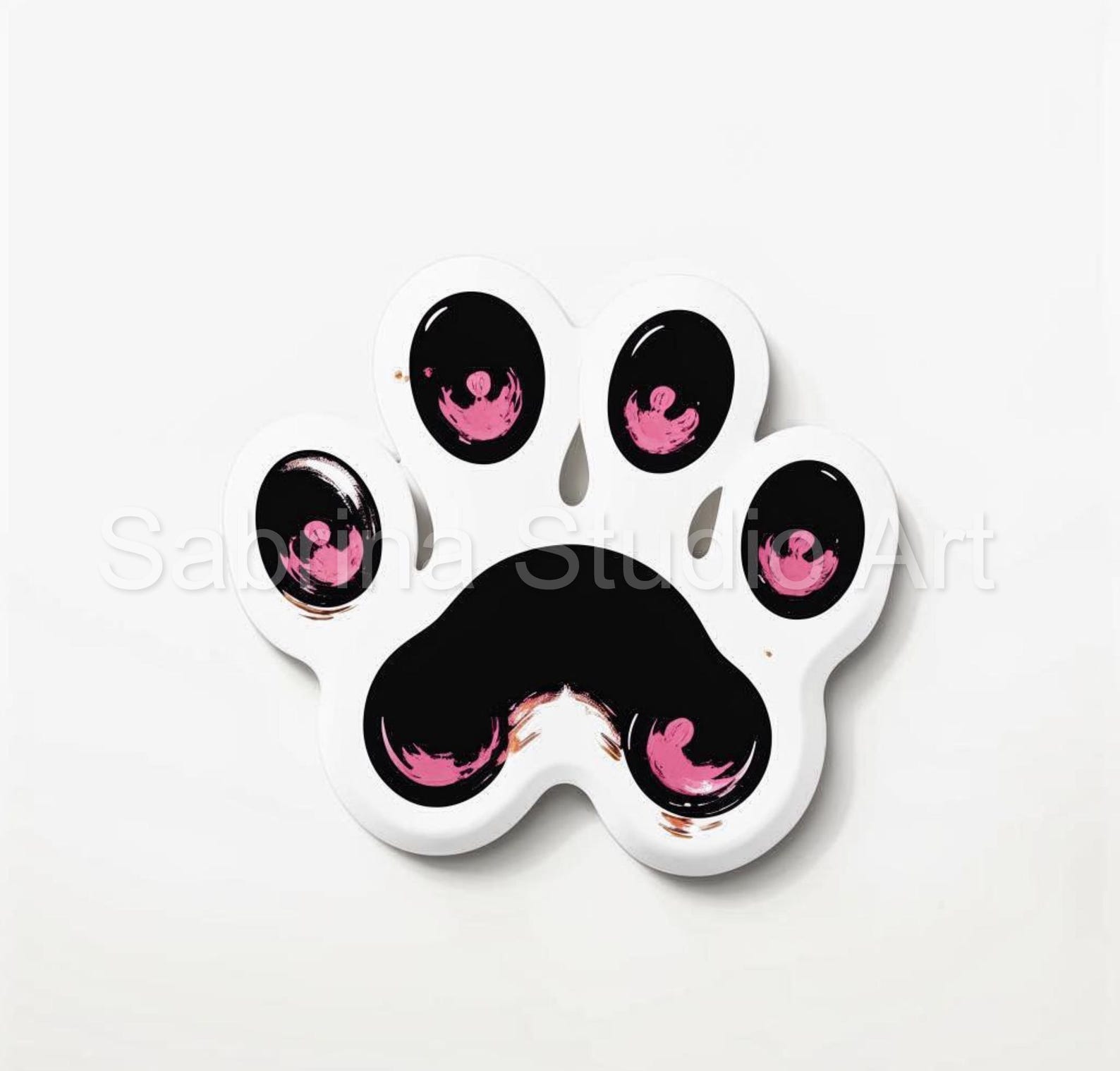 Bear Paw Stickers, Set, Set of Paws, Bear, Gnawing, Paw Png, Instant ...