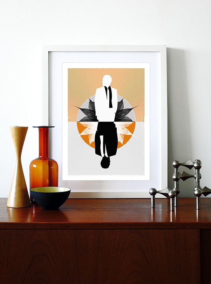 Mad Men Poster Print Mid Century Modern Eames Vintage Office Retro ...