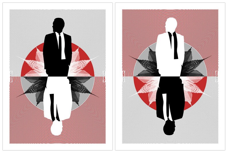 Mad Men Poster Print Large 50 X 70 Cm Poster Mid Century - Etsy