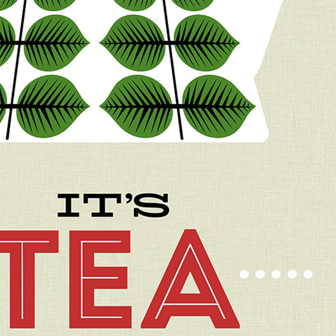 Mid Century Modern Poster Print Stig Lindberg Retro Tea Coffee Kitchen ...