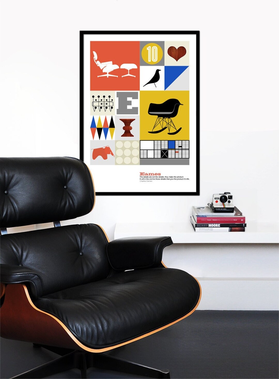 Eames Poster Print Mid Century Modern Kitchen Art Retro Office Art ...