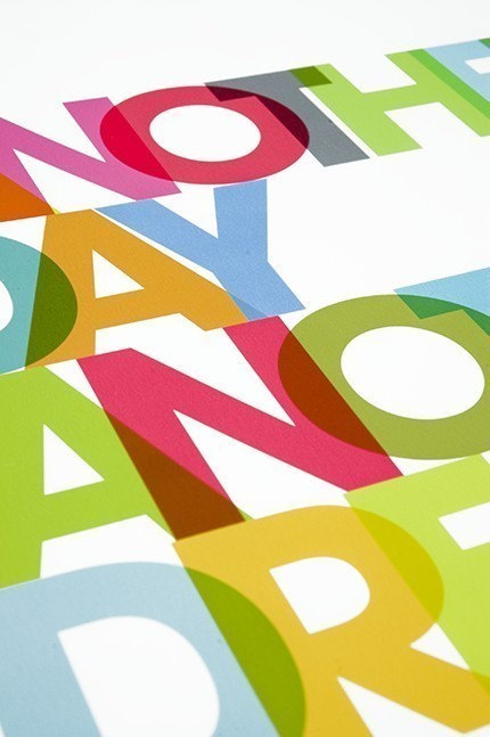 Typography Poster Print Retro Rainbow Graphic Design - Etsy