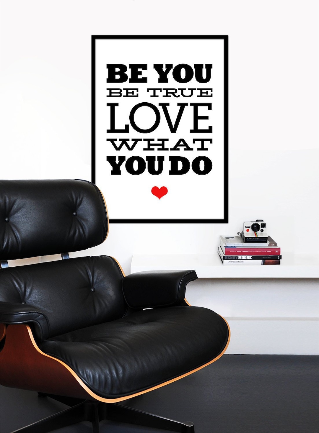 Typography Poster Print Be You Be True Love What You Do - Etsy