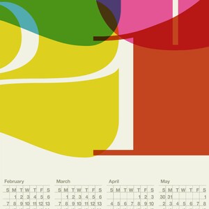 2021 Calendar, Mid Century Modern, Poster, Retro Kitchen Art, Office ...