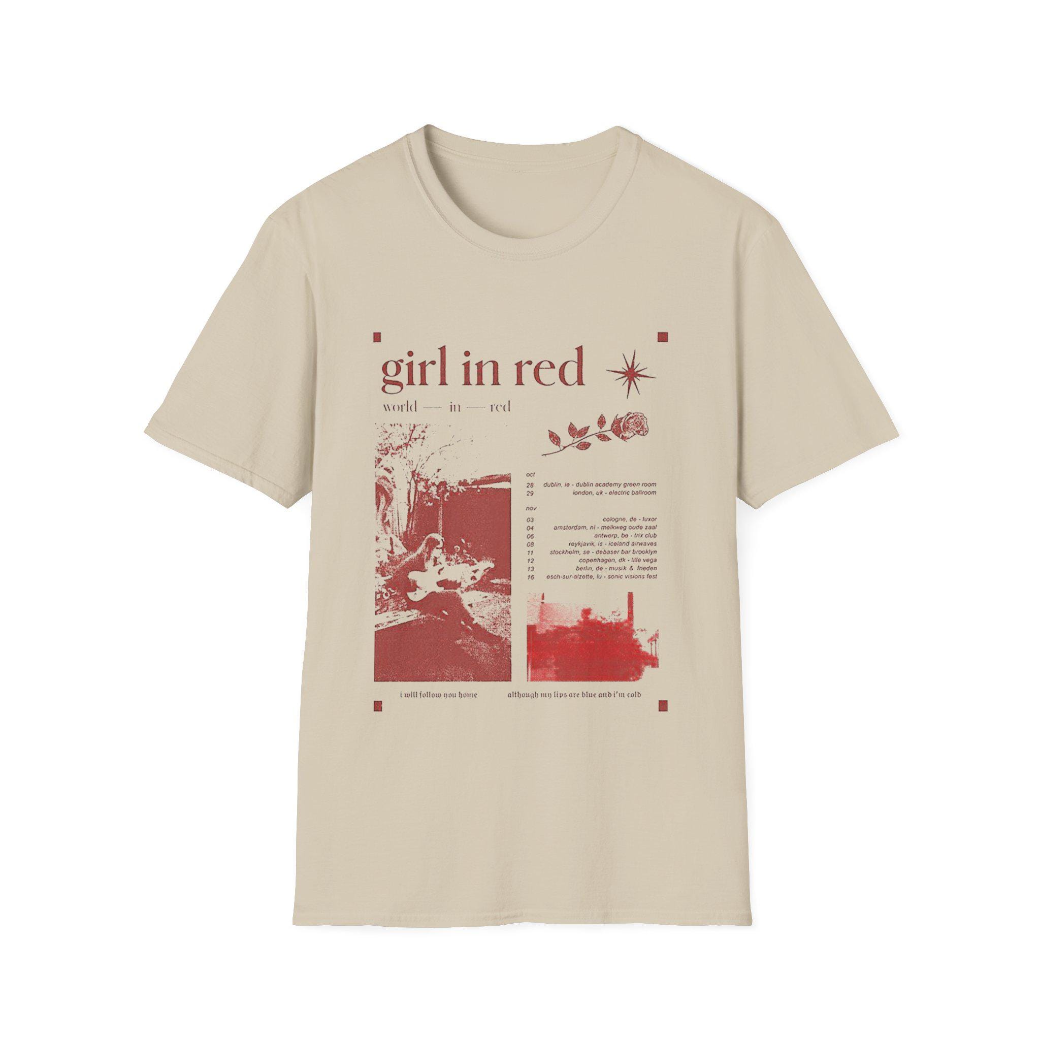 Vintage Girl in Red Tour Unisex Shirt, Girl in Red T Shirt, Music Shirt ...