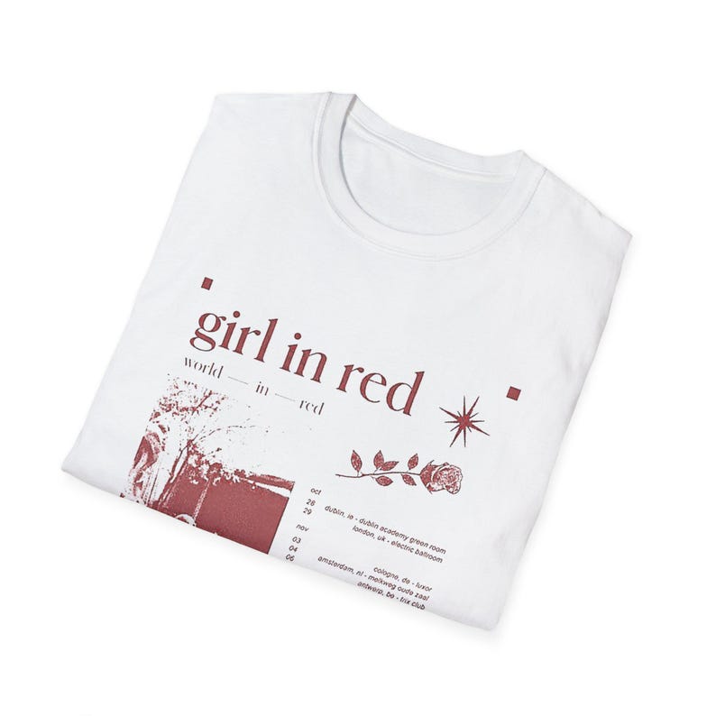 Vintage Girl in Red Tour Unisex Shirt, Girl in Red T Shirt, Music Shirt ...