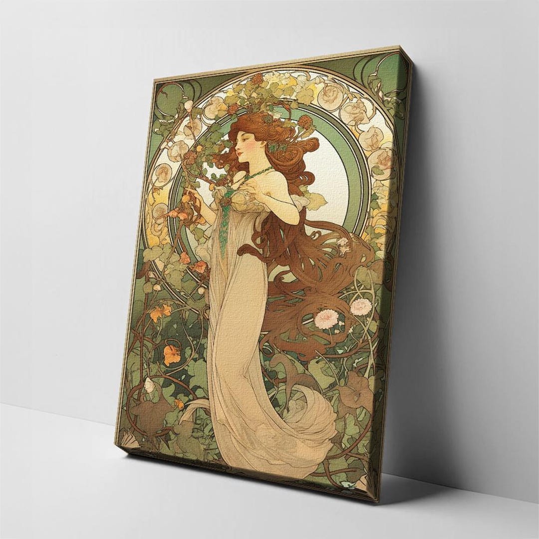 Alphonse Mucha Art Vintage Movie Poster, Canvas Wall Art, Home Decor ...