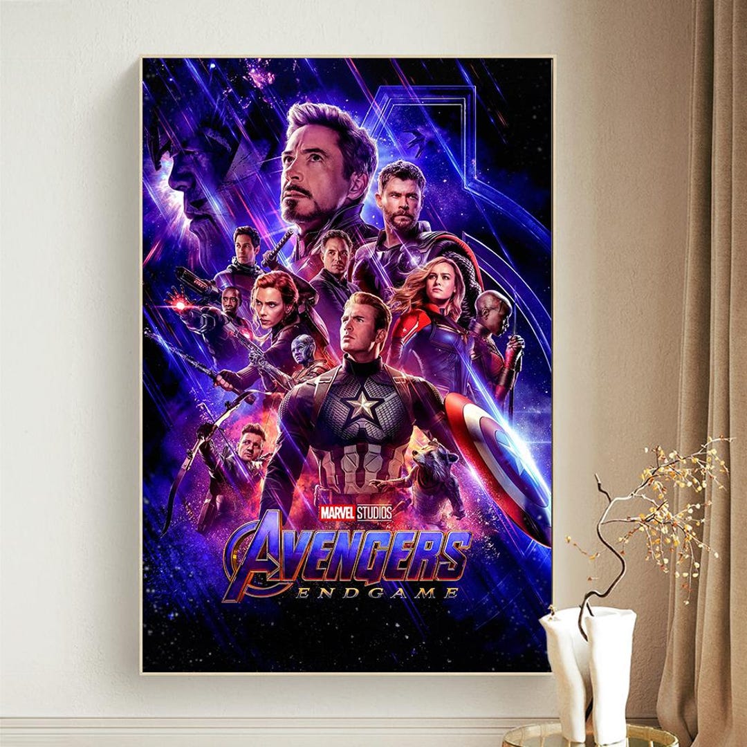 Avengers Endgame Movie Poster, Canvas Wall Art, Home Decor, Room Decor ...