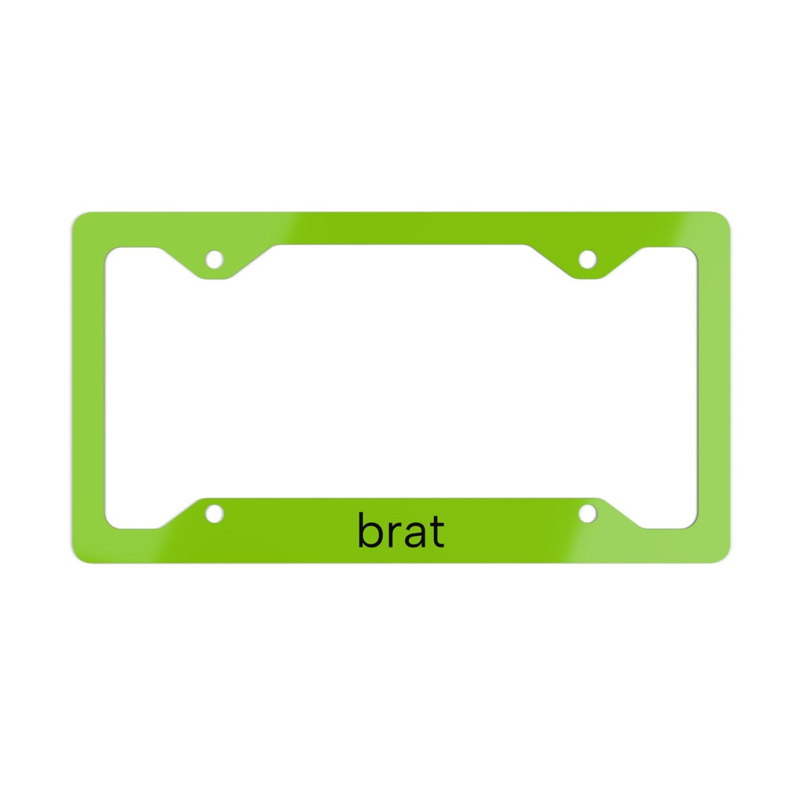 XCX Brat Lime Green Album Art Inspired Metal License Plate Frame - Etsy
