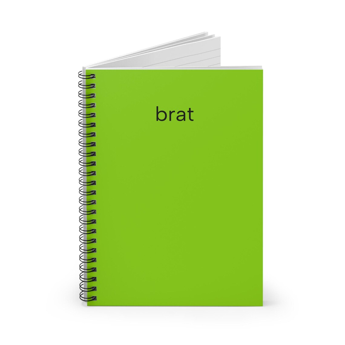 Charli XCX Brat Lime Green Spiral Notebook Ruled Line - Etsy